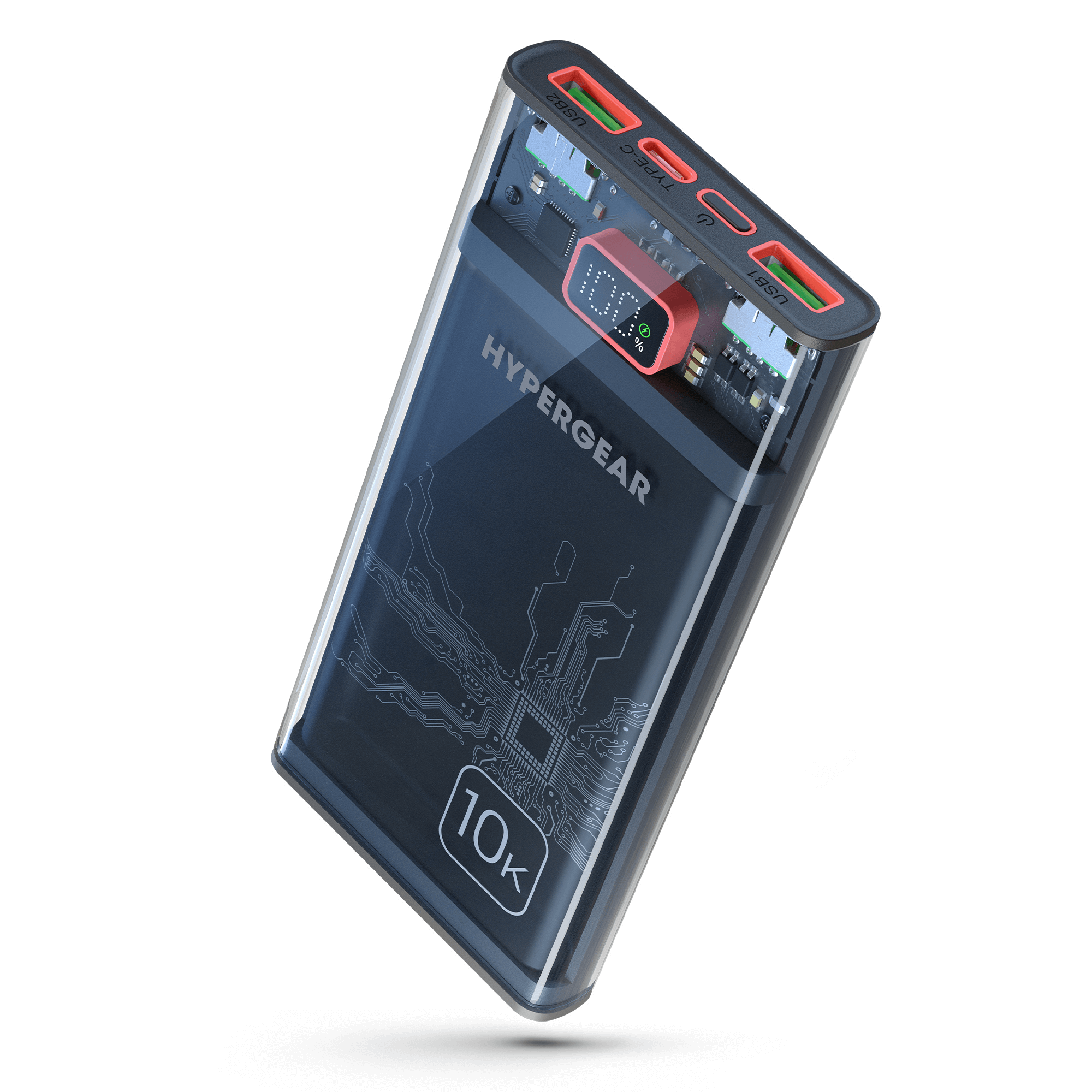 HyperGear ClearCharge 10000mAh Transparent PD Power Bank – Mimi Glows