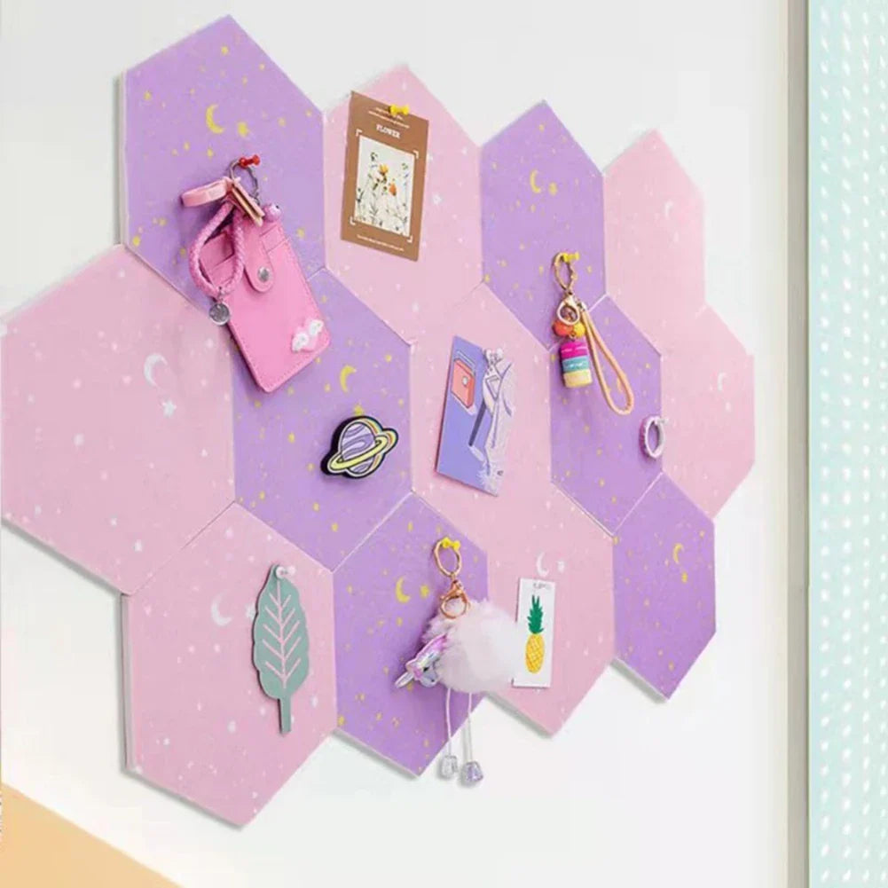 Hexagonal Felt Board Wall Tile – Mimi Glows